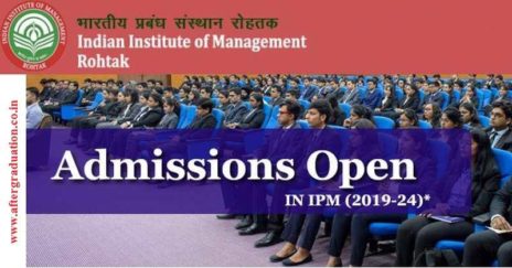 IIM-Rohtak 5-Year Management Programme for Students After 12th Class ...