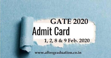 How to Download GATE 2020 Admit Card? - AfterGraduation